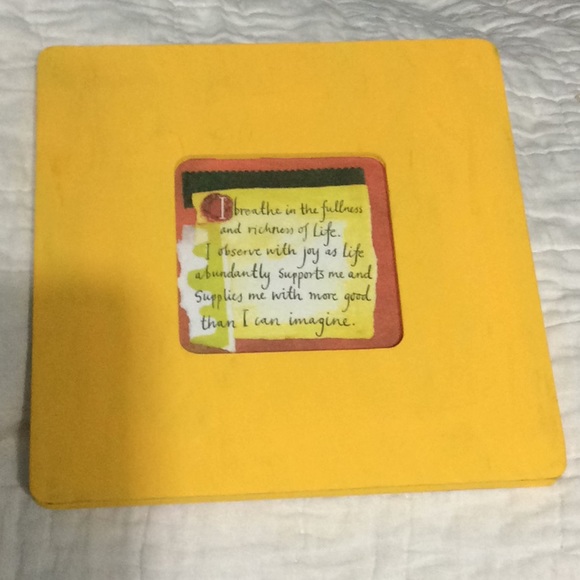 Hand Crafted | Wall Decor | 8x8 Wood Frame Life Affirmation Sign H237 ...